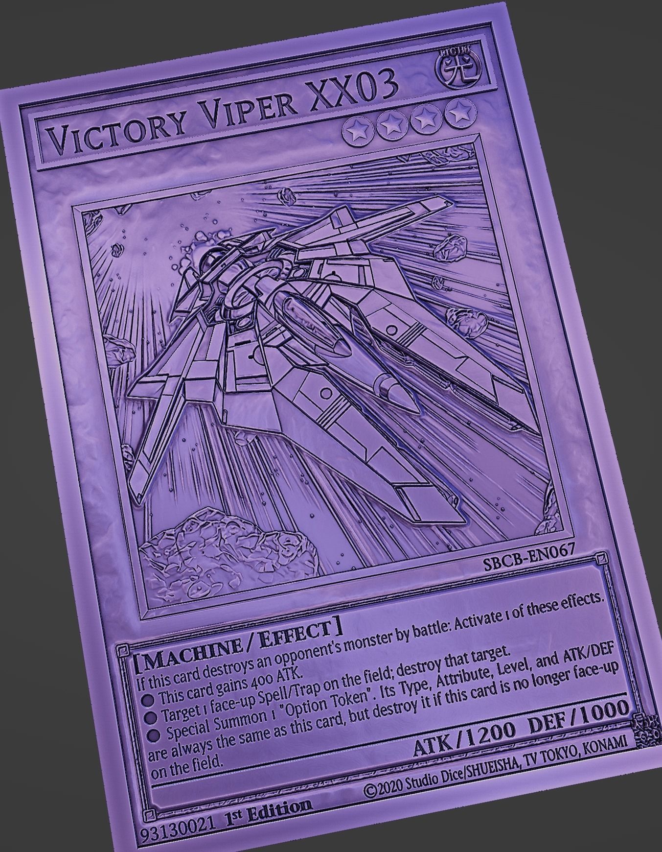 victory viper xx03 - yugioh 3D model 3D printable | CGTrader