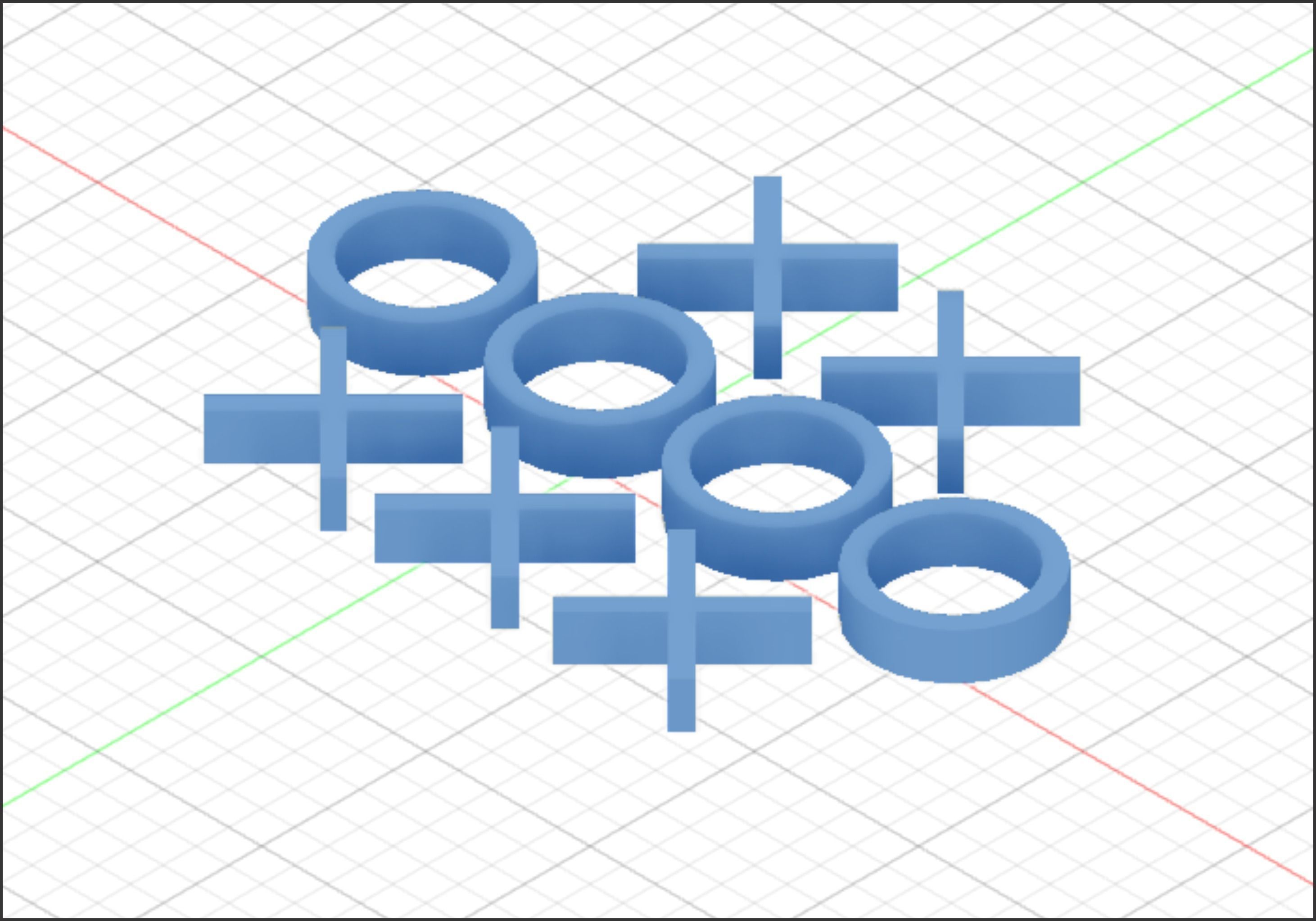 Puzzle Tic Tac Toe 3D model 3D printable | CGTrader