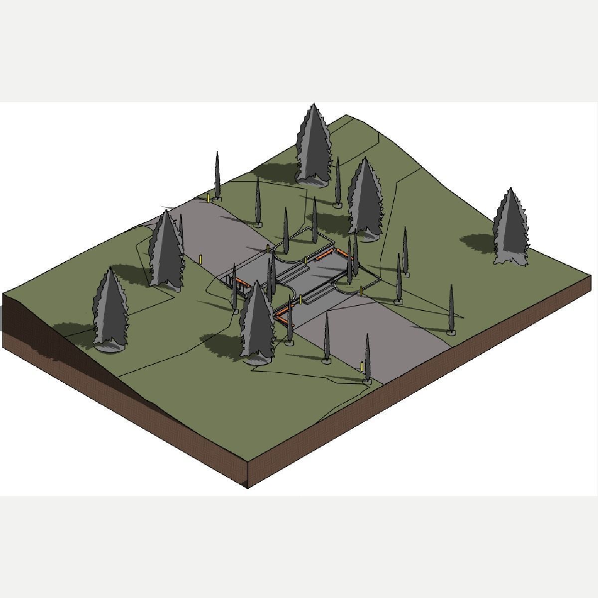 Rest zone - Revit 3D model | CGTrader