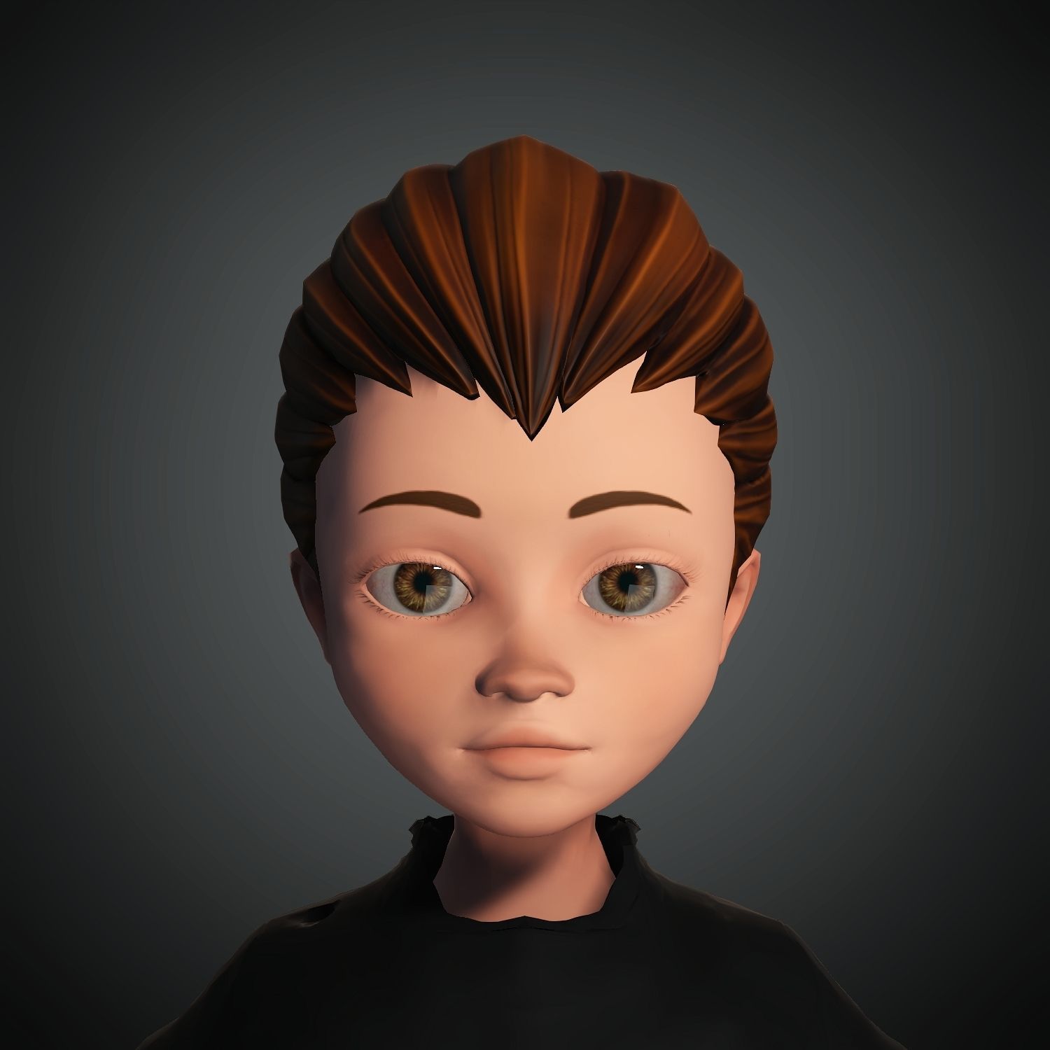 Classic Cartoon Boy Character Rigged Blender Iclone Maya 3D model ...