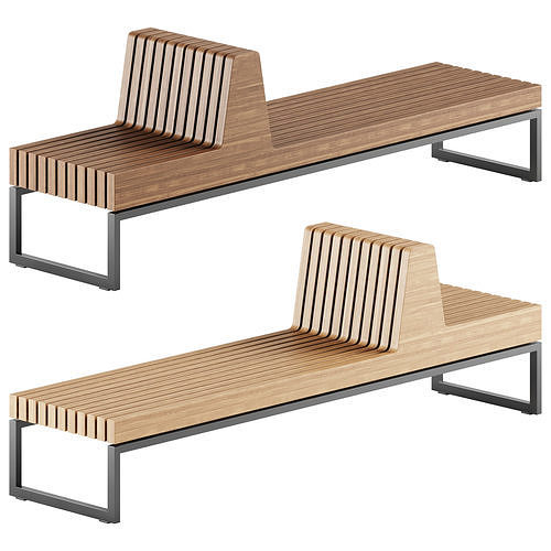 PORTO bench 407 by Vestre 3D model | CGTrader