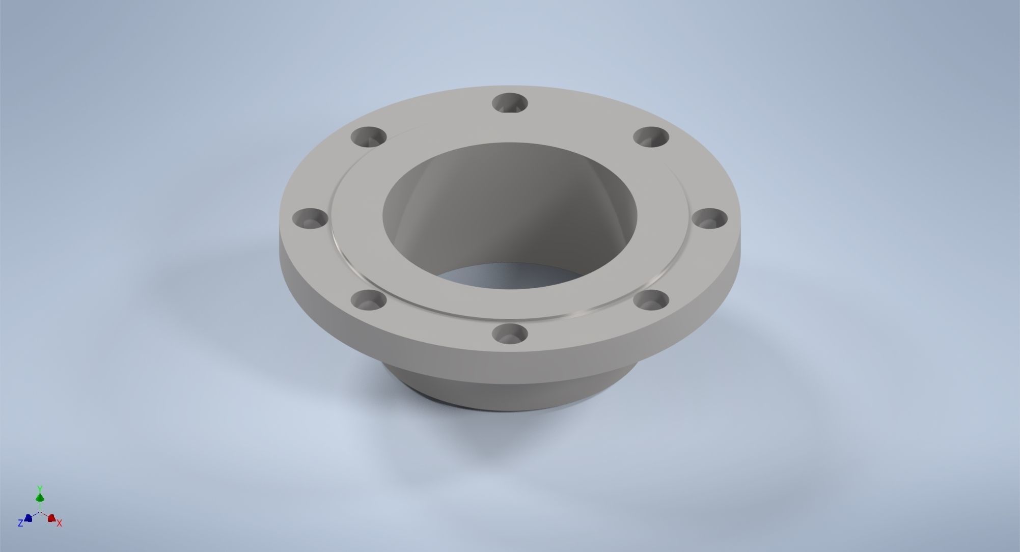 Weld-neck flanges 6 inches ASME-ANSI 3D model 3D printable | CGTrader