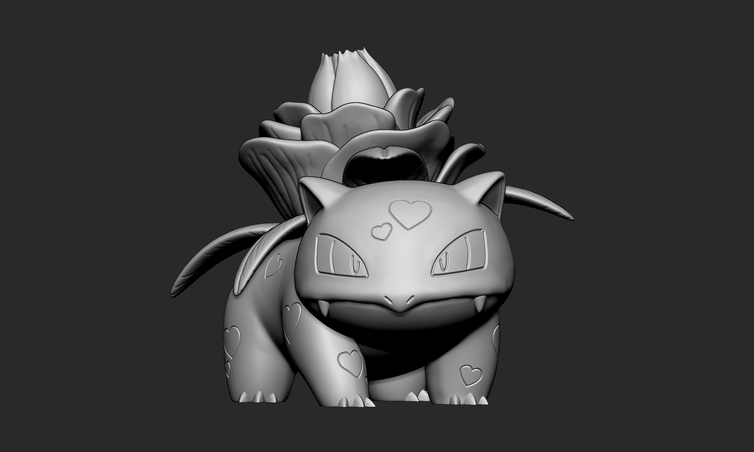 Pokemon - Ivysaur Valentines Day 3D model 3D printable | CGTrader