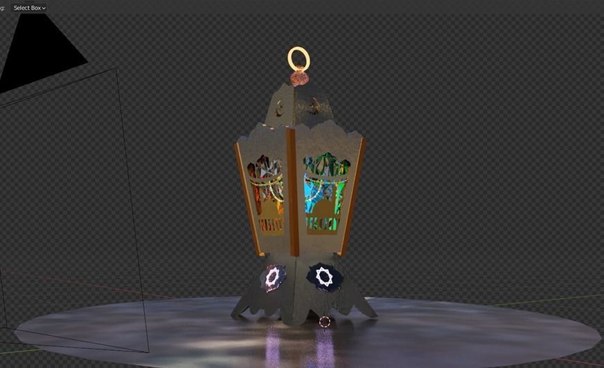 Ramadan lantern 2023 free 3D model | CGTrader