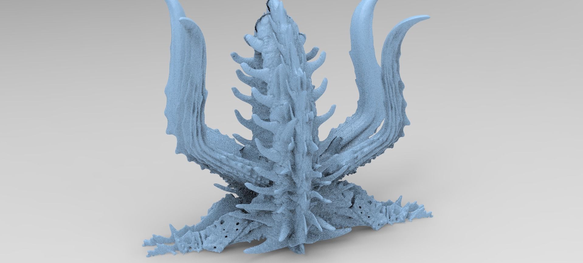 Alien Dragon God Bone Structure 2 3D model | CGTrader