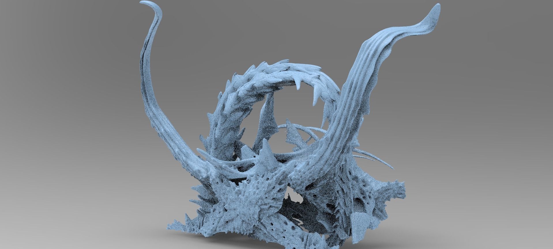 Alien Dragon God Bone Structure 6 3D model | CGTrader