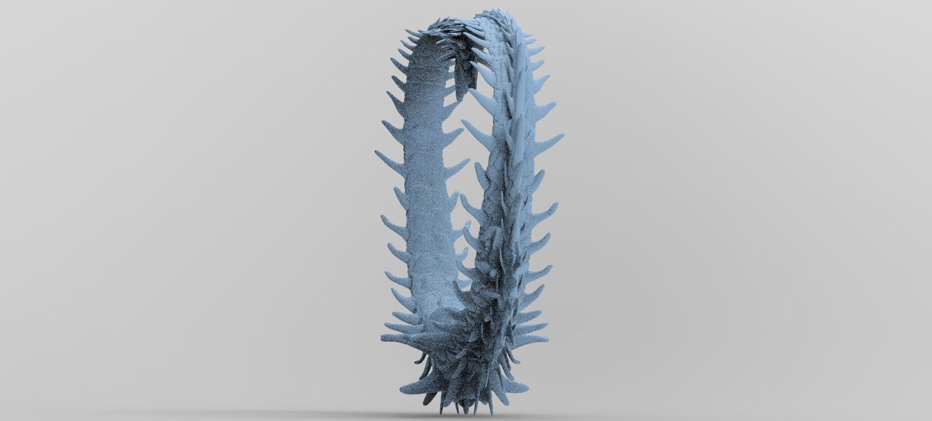 Alien Dragon Tail Curved 3D model | CGTrader
