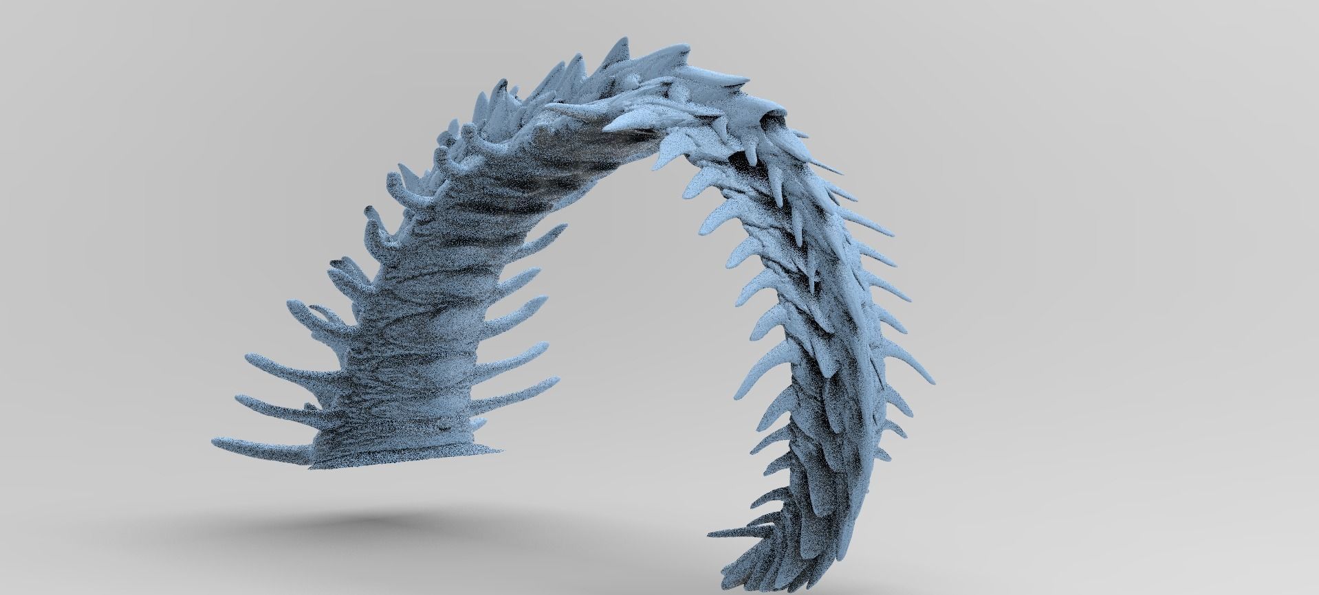 Alien Dragon Tail Arch bridge 3D model | CGTrader