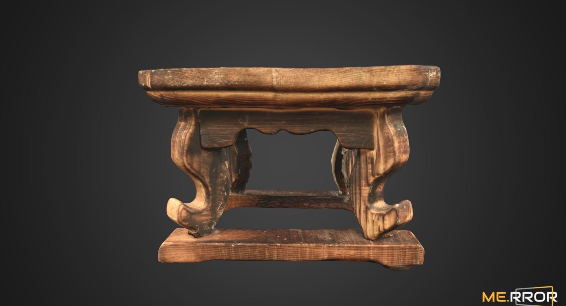 Traditional Wooden Mini Table 3D model | CGTrader