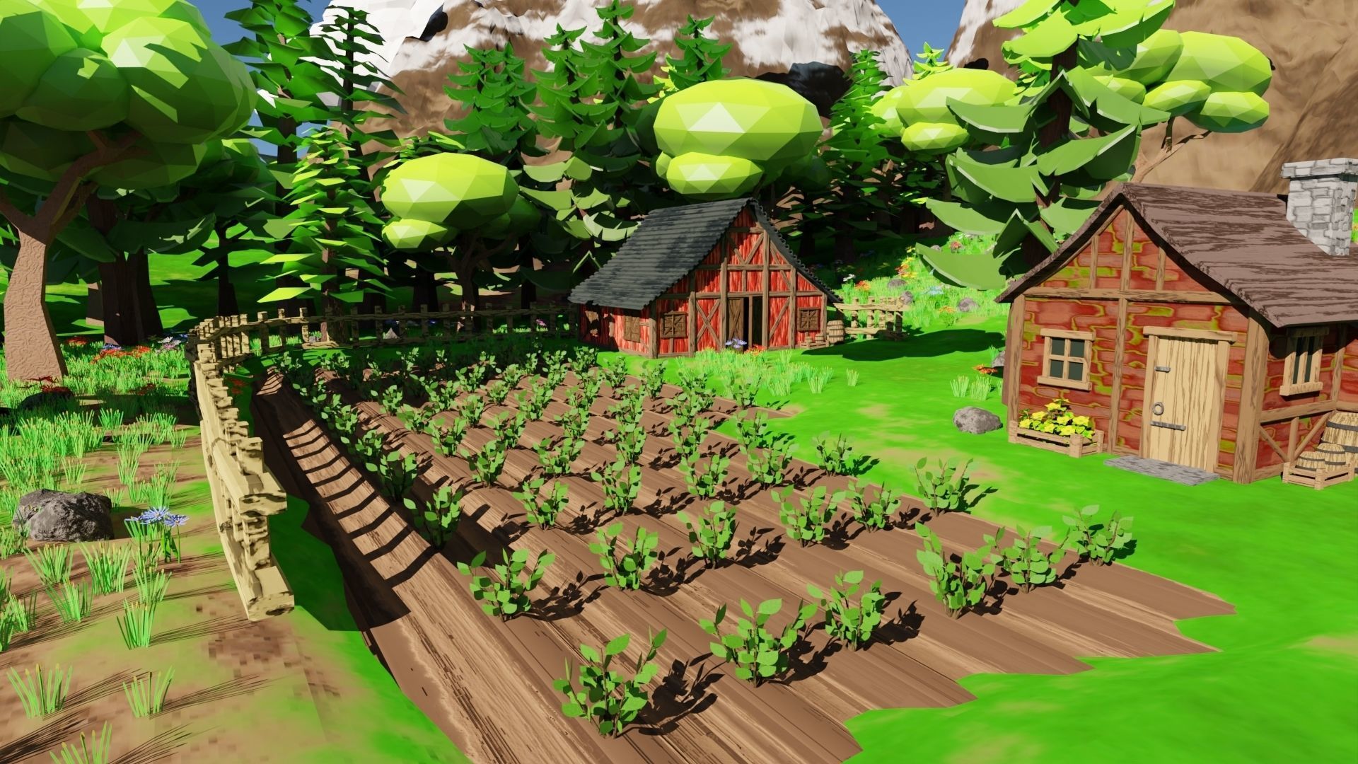 House Near Farm 3D model | CGTrader