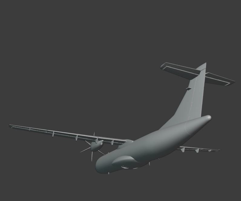 ATR 72-600 3D model 3D printable | CGTrader