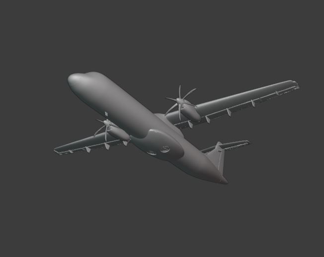ATR 72-600 3D model 3D printable | CGTrader