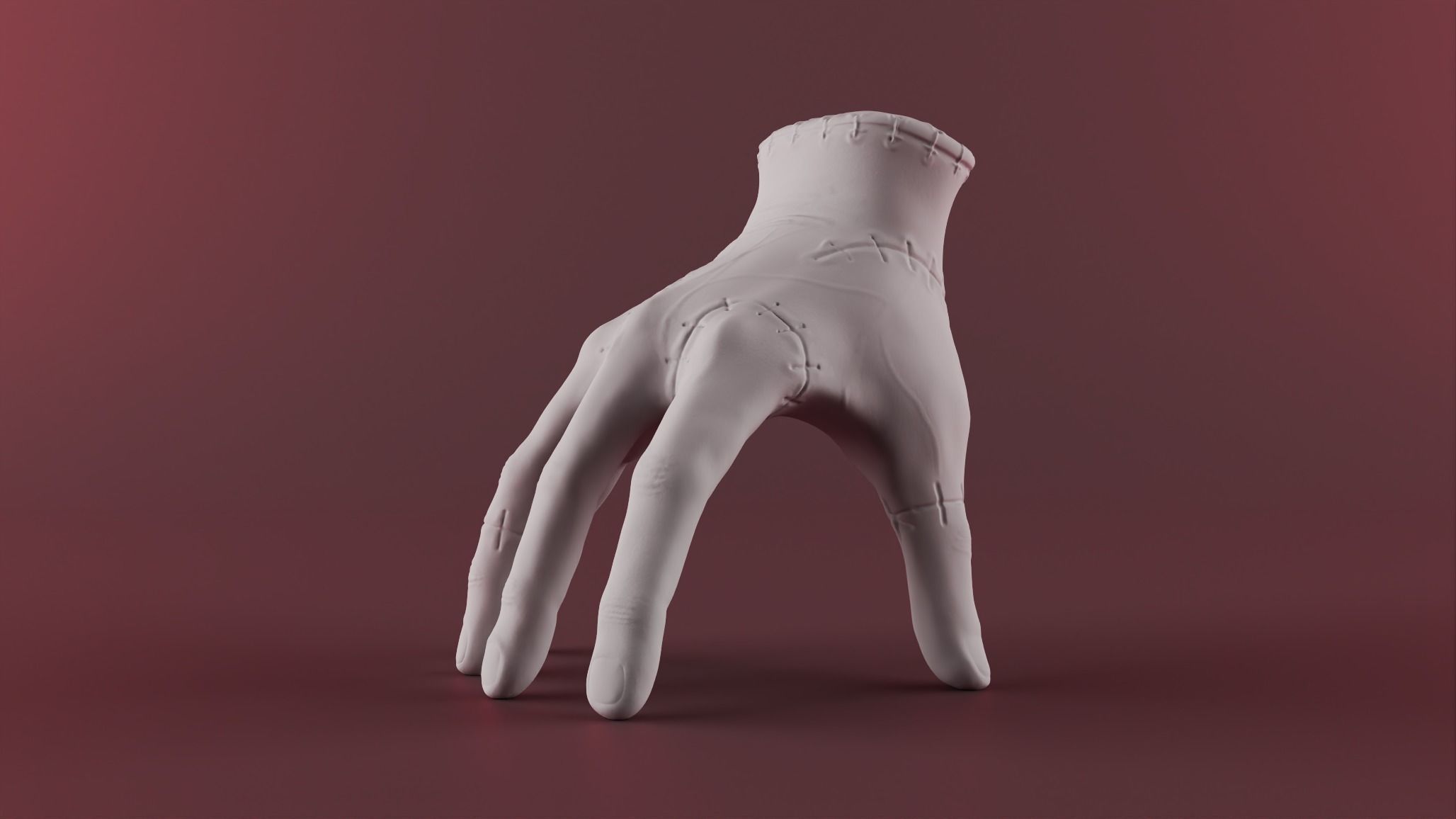 Wednesday hand thing from serial 3D model 3D printable | CGTrader