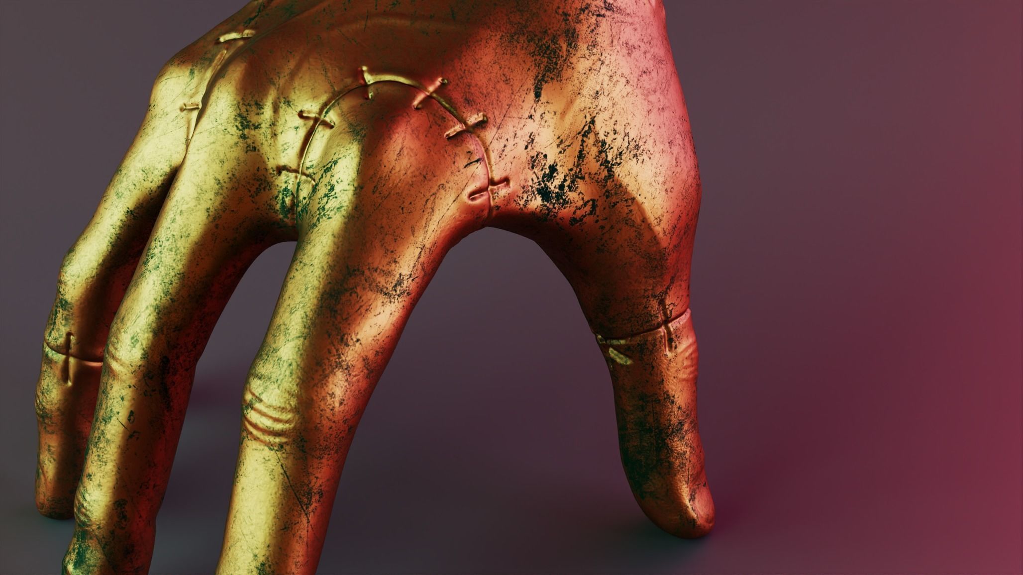 Wednesday hand thing from serial 3D model 3D printable | CGTrader