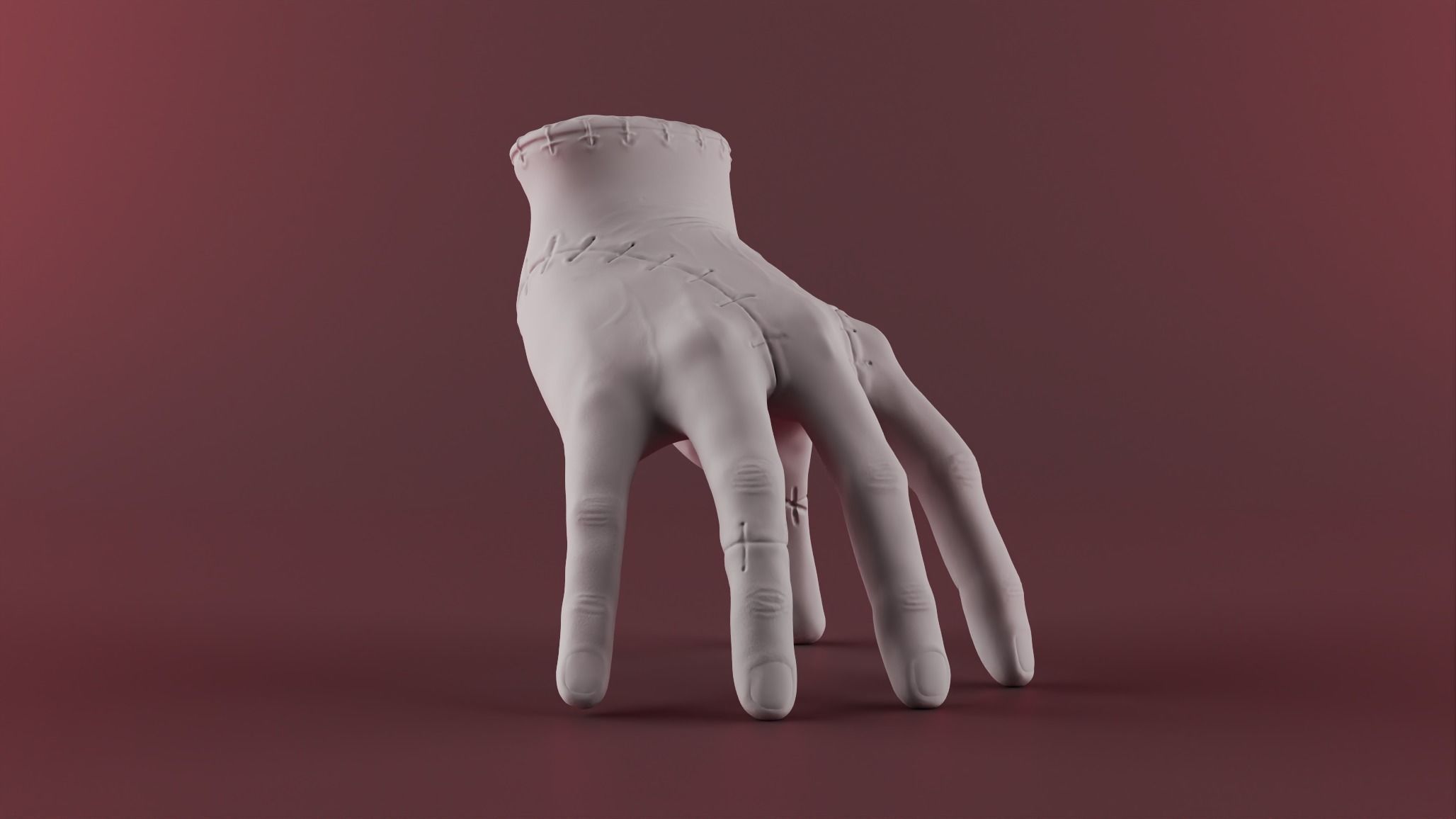 Wednesday hand thing from serial 3D model 3D printable | CGTrader
