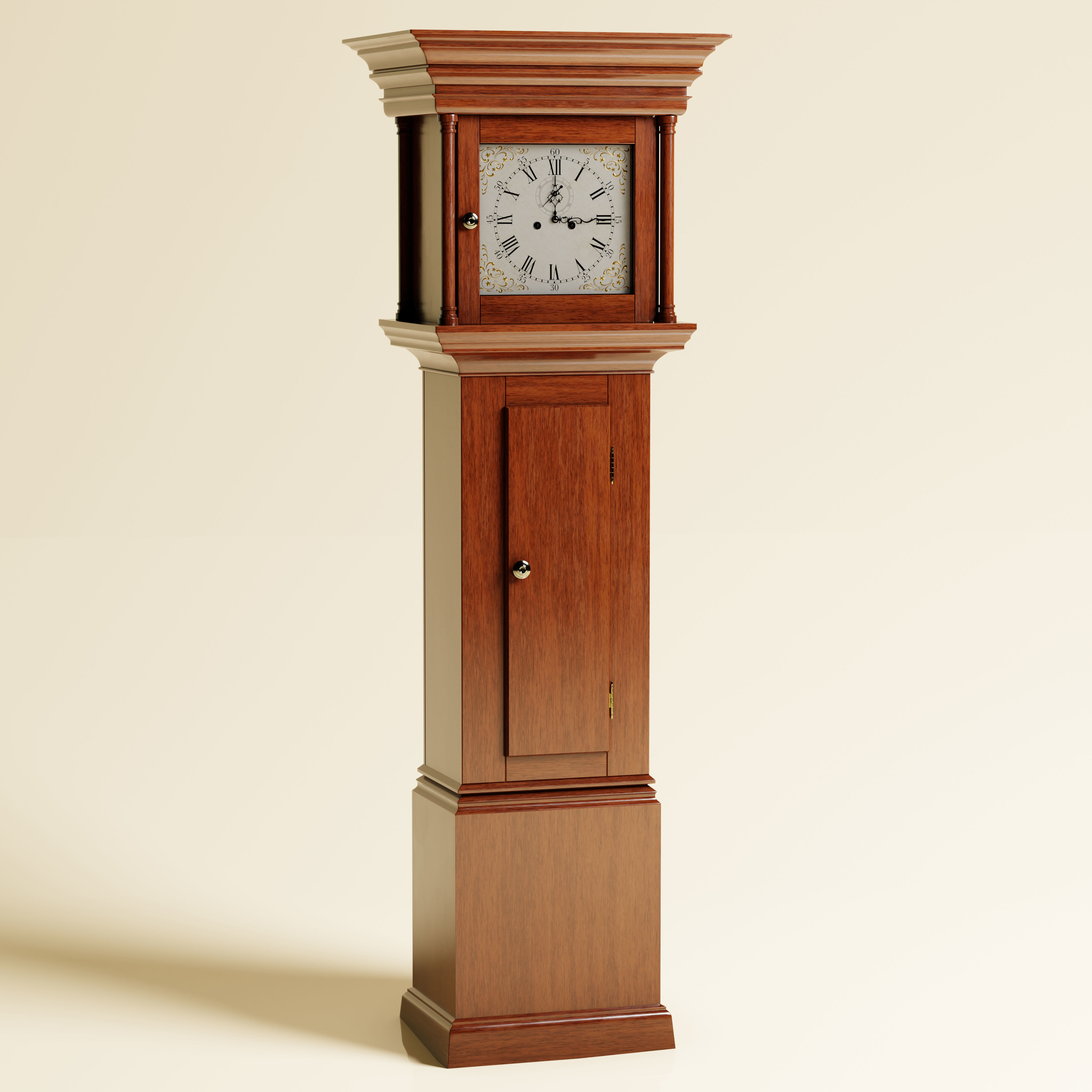 18th Century English Grandfather Clock 3D model | CGTrader