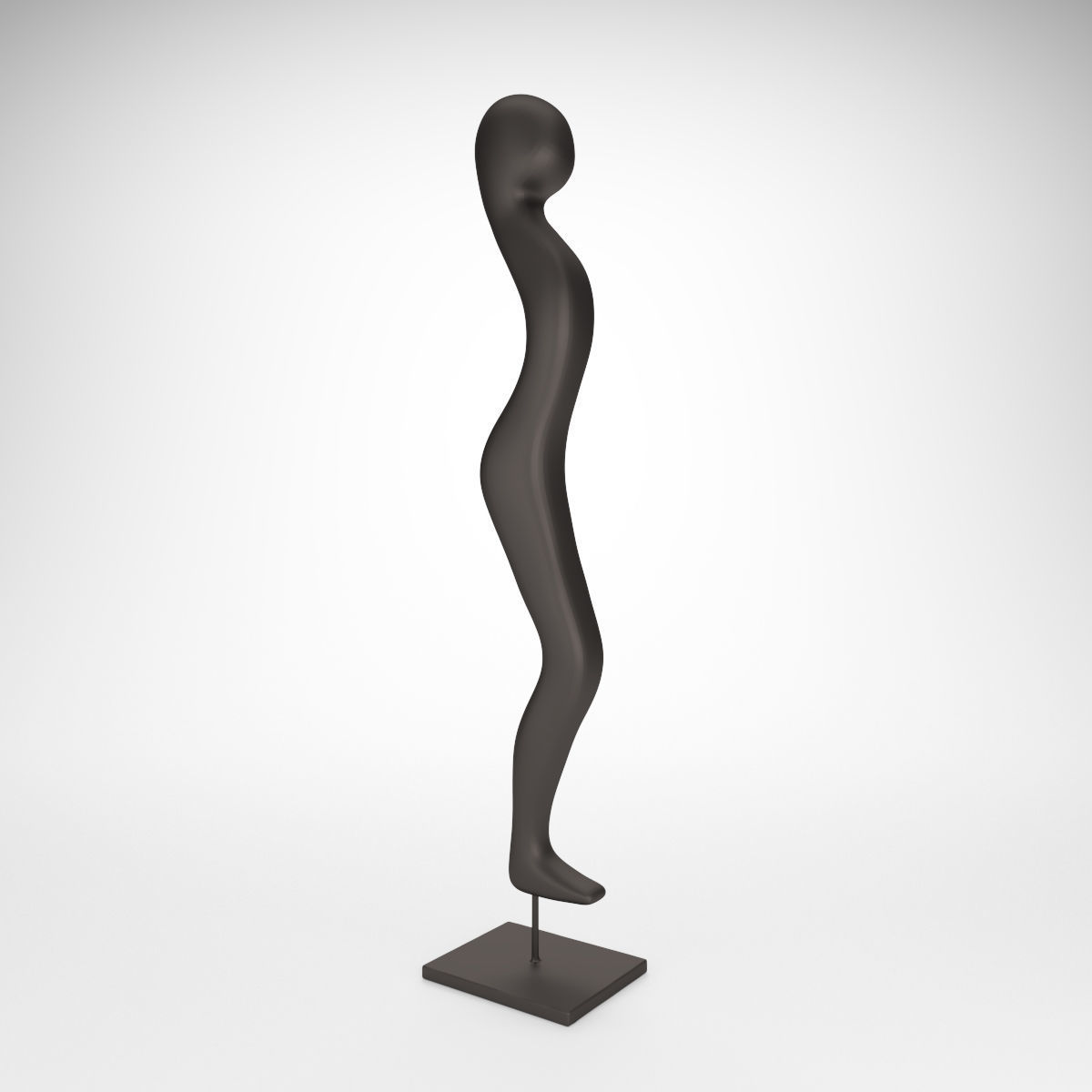 Abstract woman body sculpture real size 3D model | CGTrader