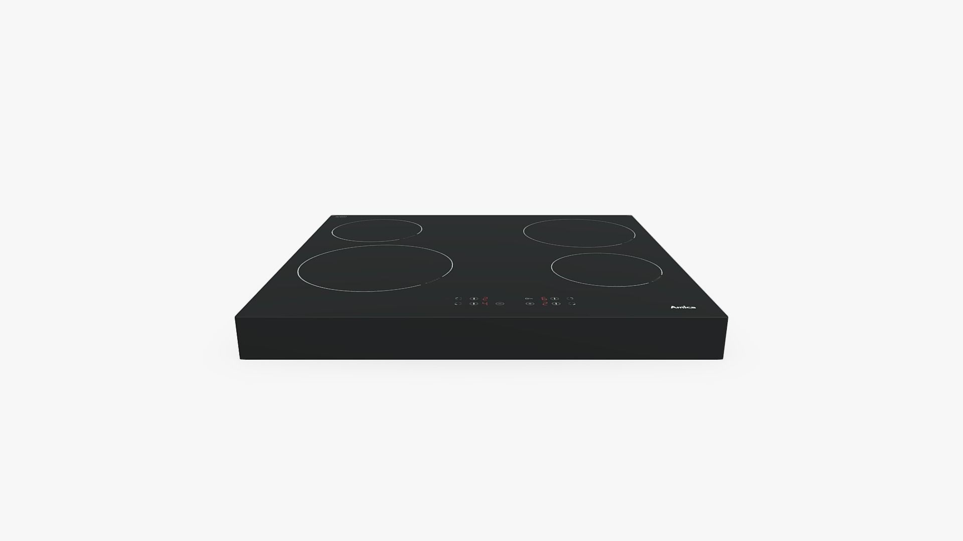 3D model Ceramic Hob Amica PC6400ZH Black 3D Model VR / AR / low-poly ...