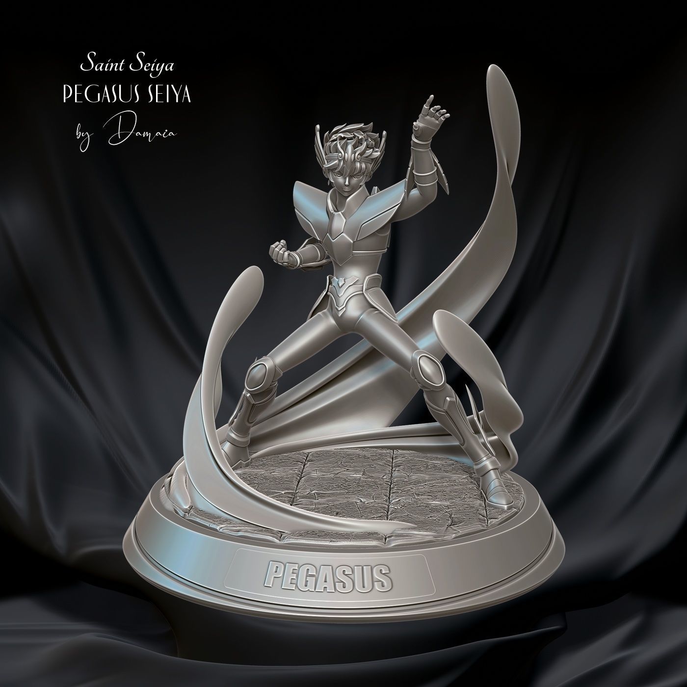 Saint Seiya - Pegasus Seiya 3D model 3D printable | CGTrader