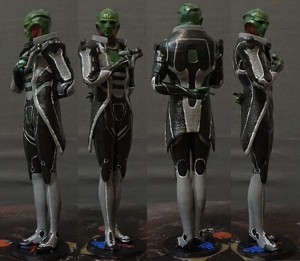 Mass Effect Thane Krios Statue 3D model 3D printable | CGTrader