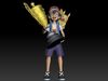 Pokemon Ash Ketchum Champion Trophy 3D model 3D printable | CGTrader