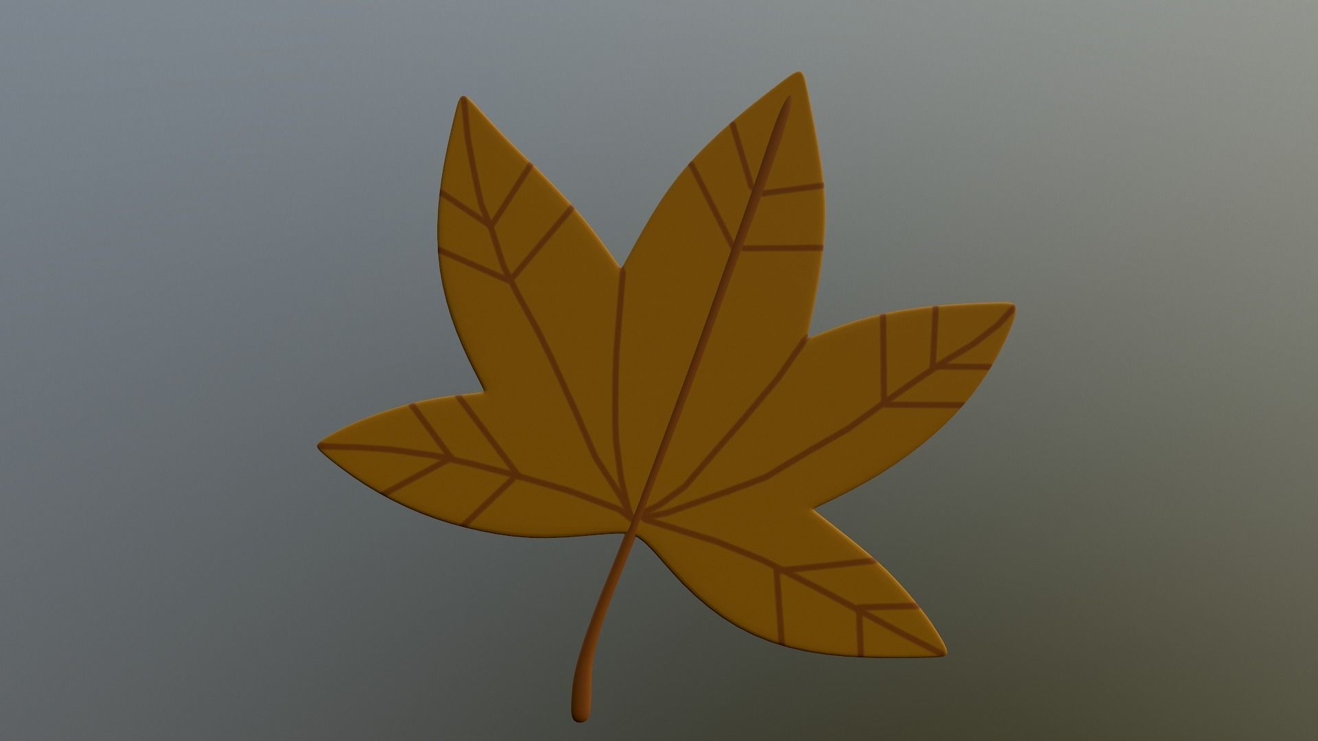 Cartoon Autumn Leaf free VR / AR / low-poly 3D model | CGTrader