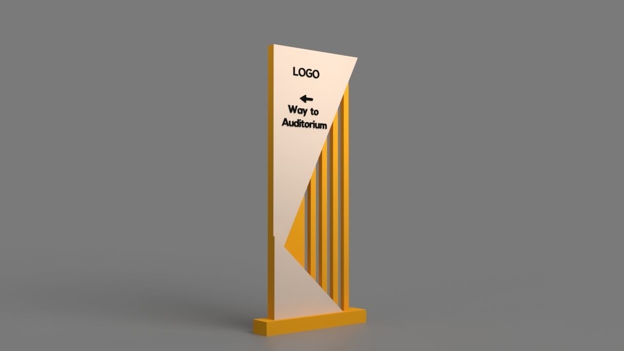 Standee 3D model | CGTrader