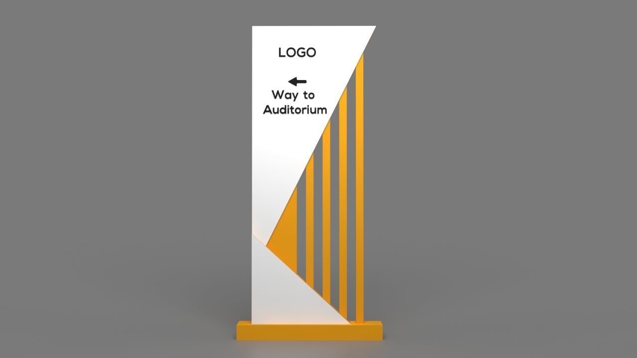 Standee 3D model | CGTrader