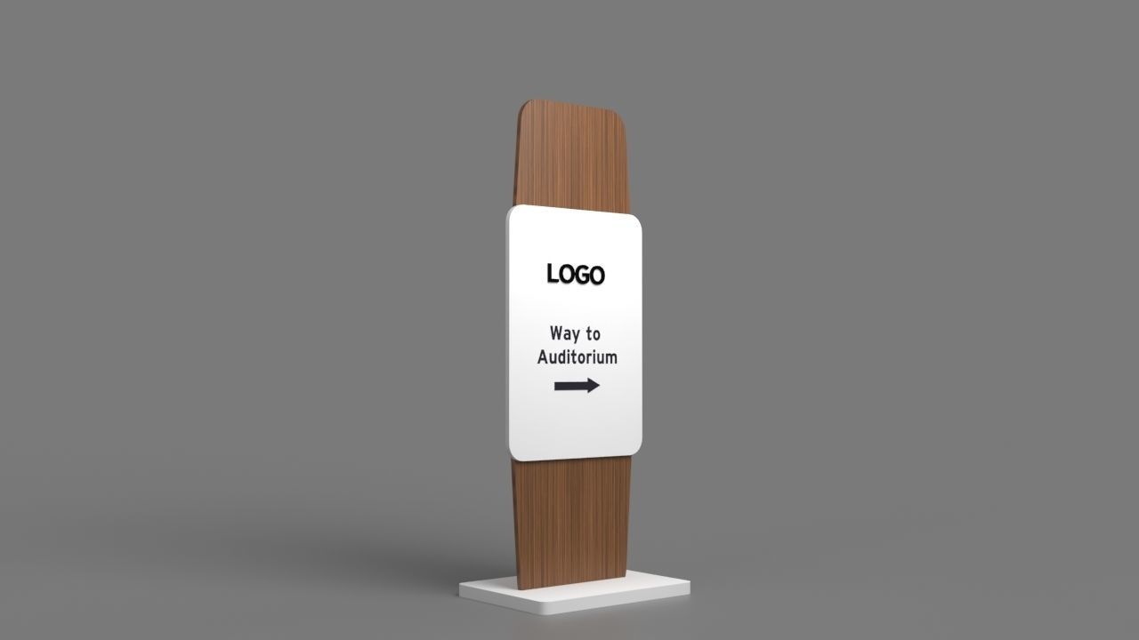 Standee 3D model | CGTrader