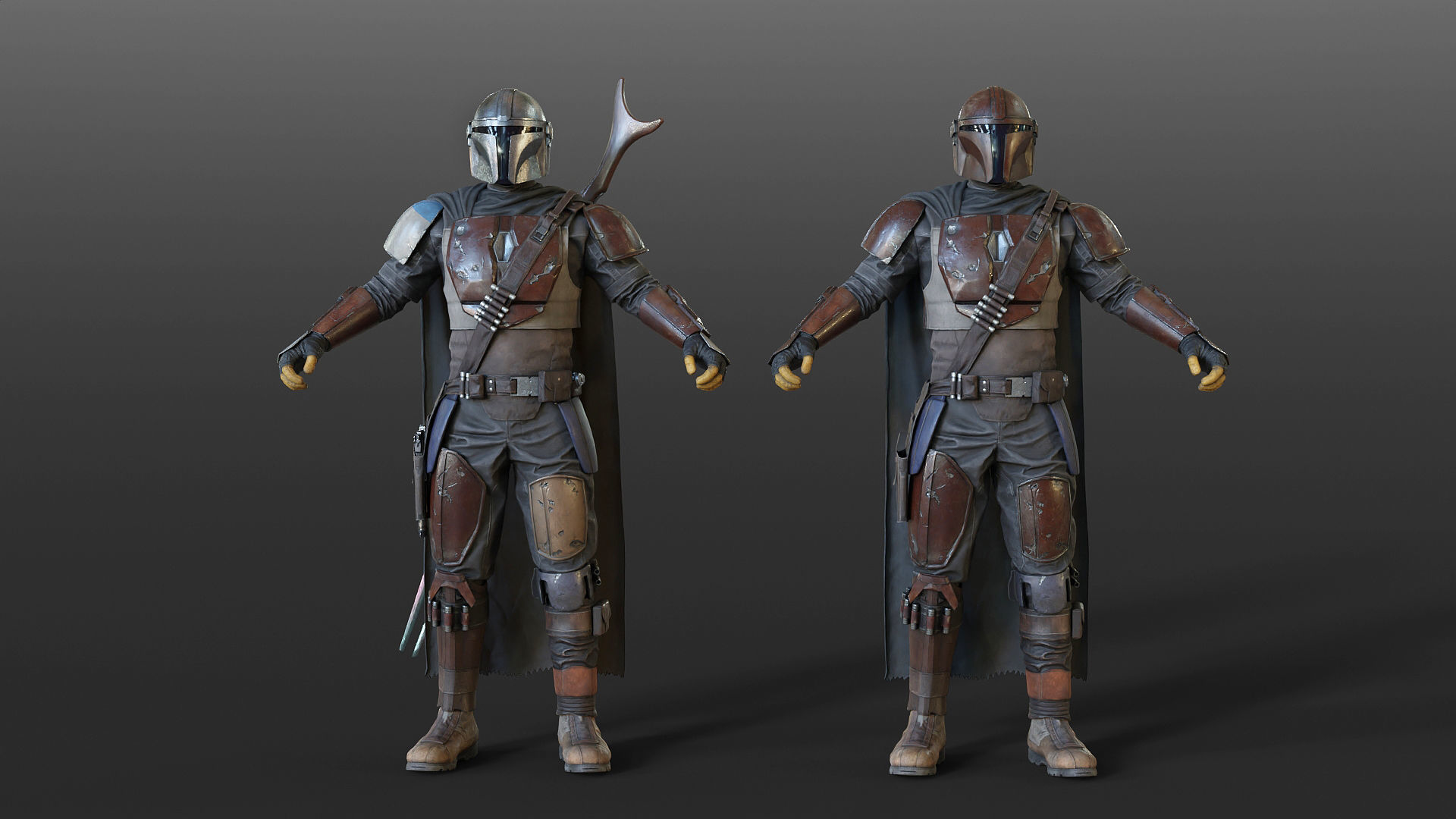 3D model Mandalorian Armor - 3D AssetKit VR / AR / low-poly | CGTrader