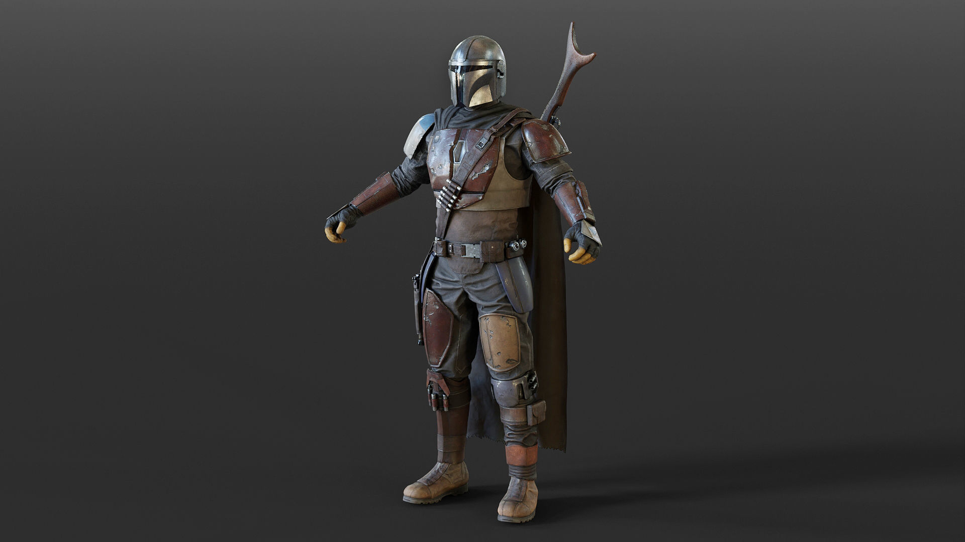 3D model Mandalorian Armor - 3D AssetKit VR / AR / low-poly | CGTrader
