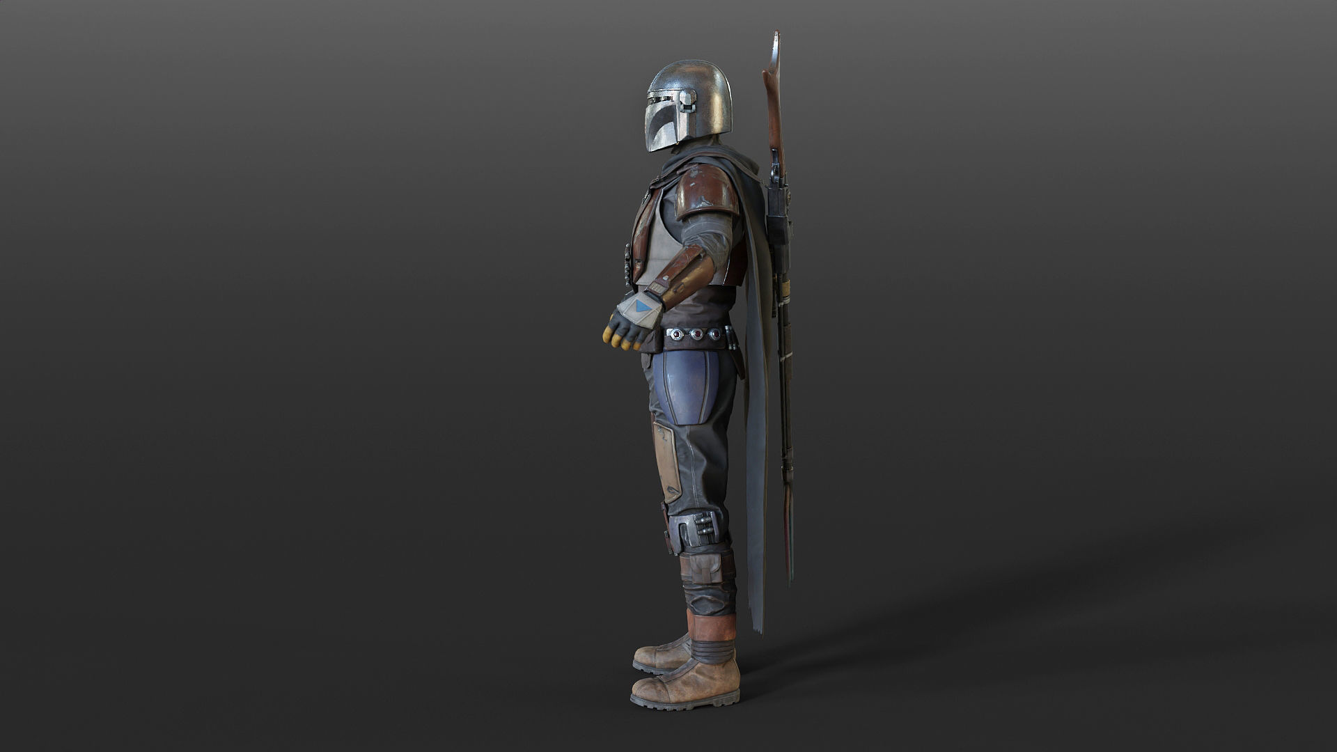 3D model Mandalorian Armor - 3D AssetKit VR / AR / low-poly | CGTrader