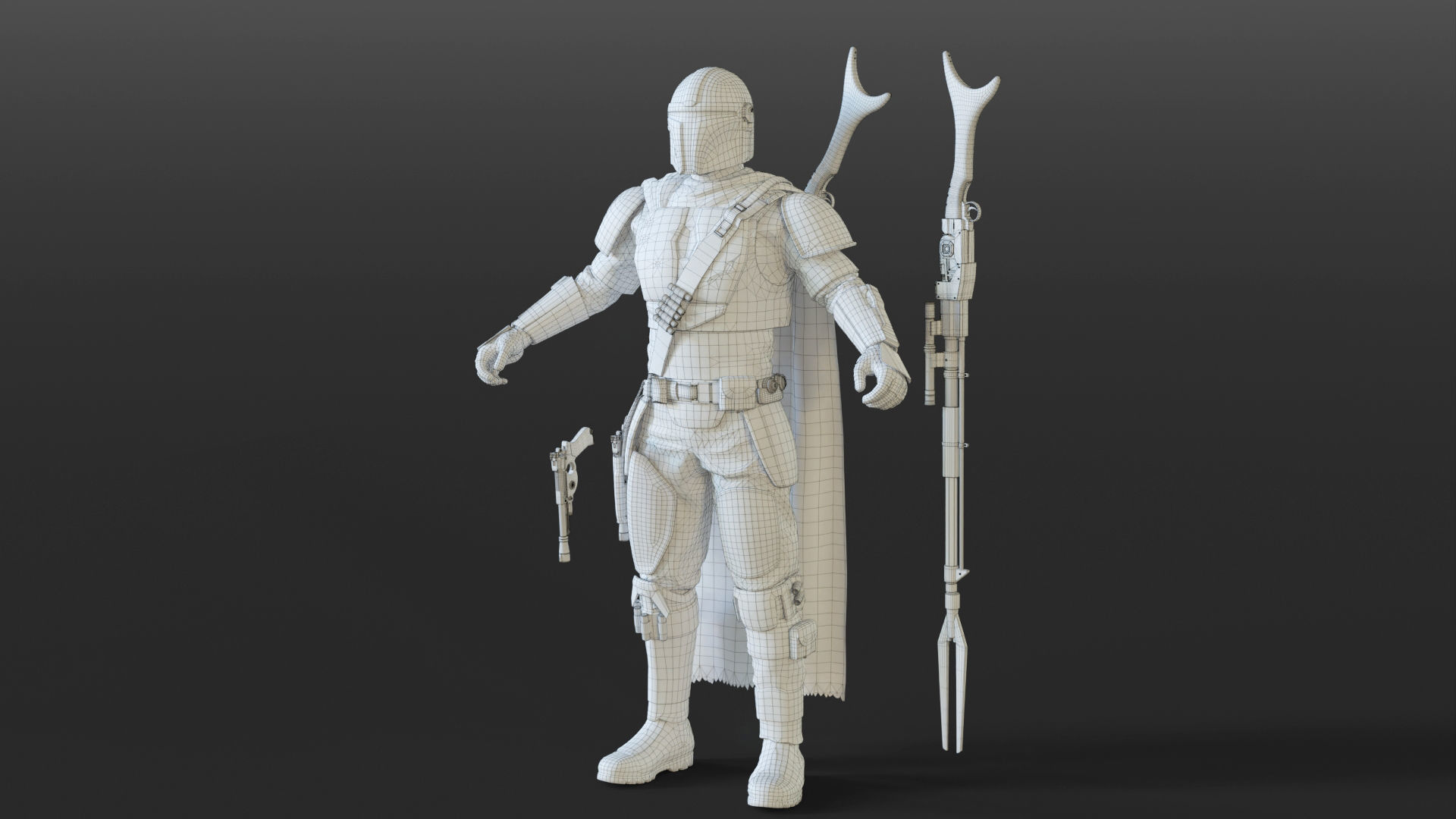 3D model Mandalorian Armor - 3D AssetKit VR / AR / low-poly | CGTrader