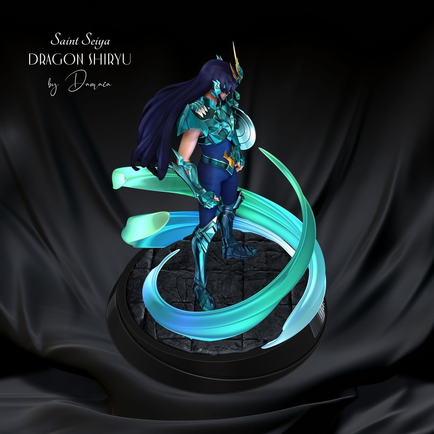 Saint Seiya - Dragon Shiryu 3D model 3D printable | CGTrader