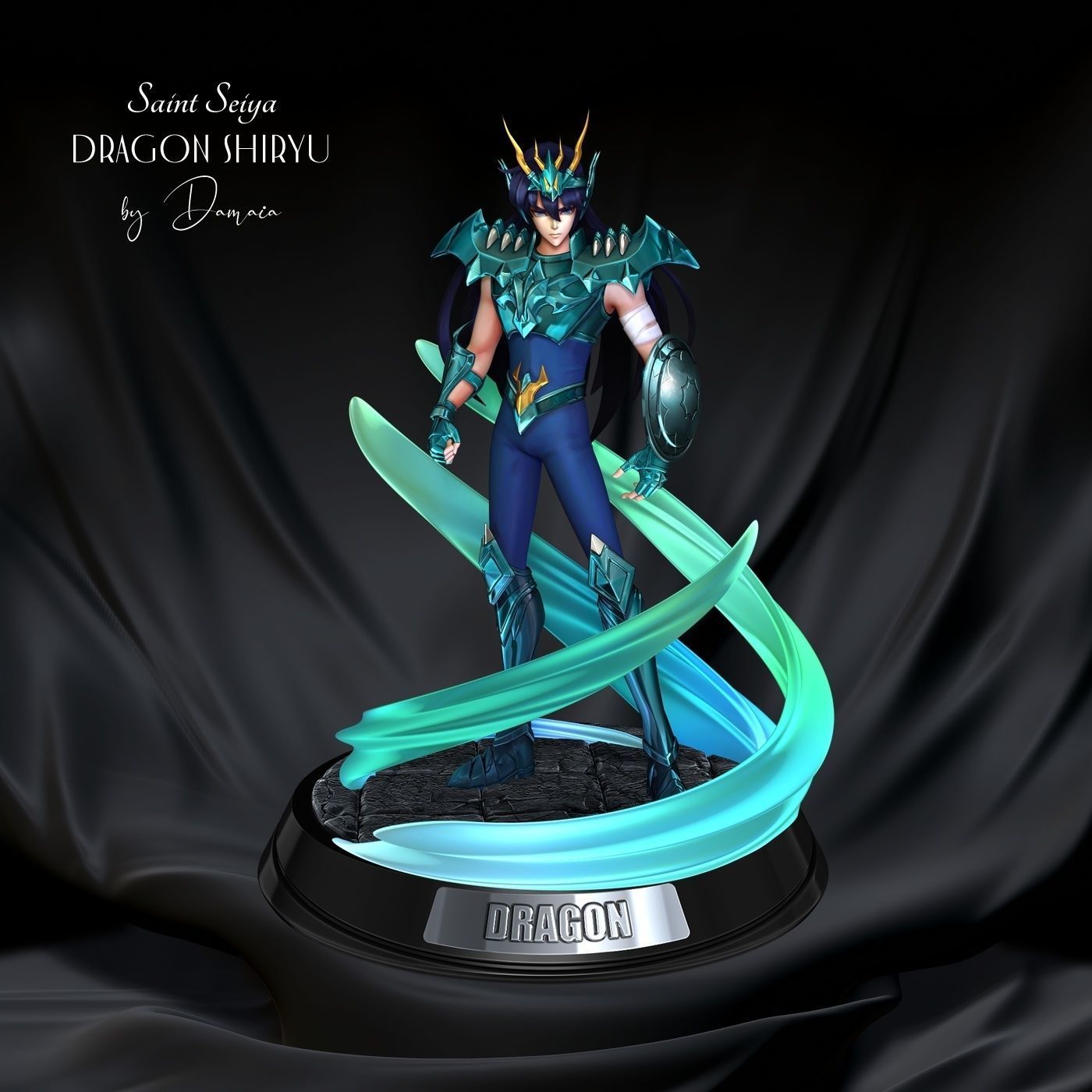 Saint Seiya - Dragon Shiryu 3D model 3D printable | CGTrader