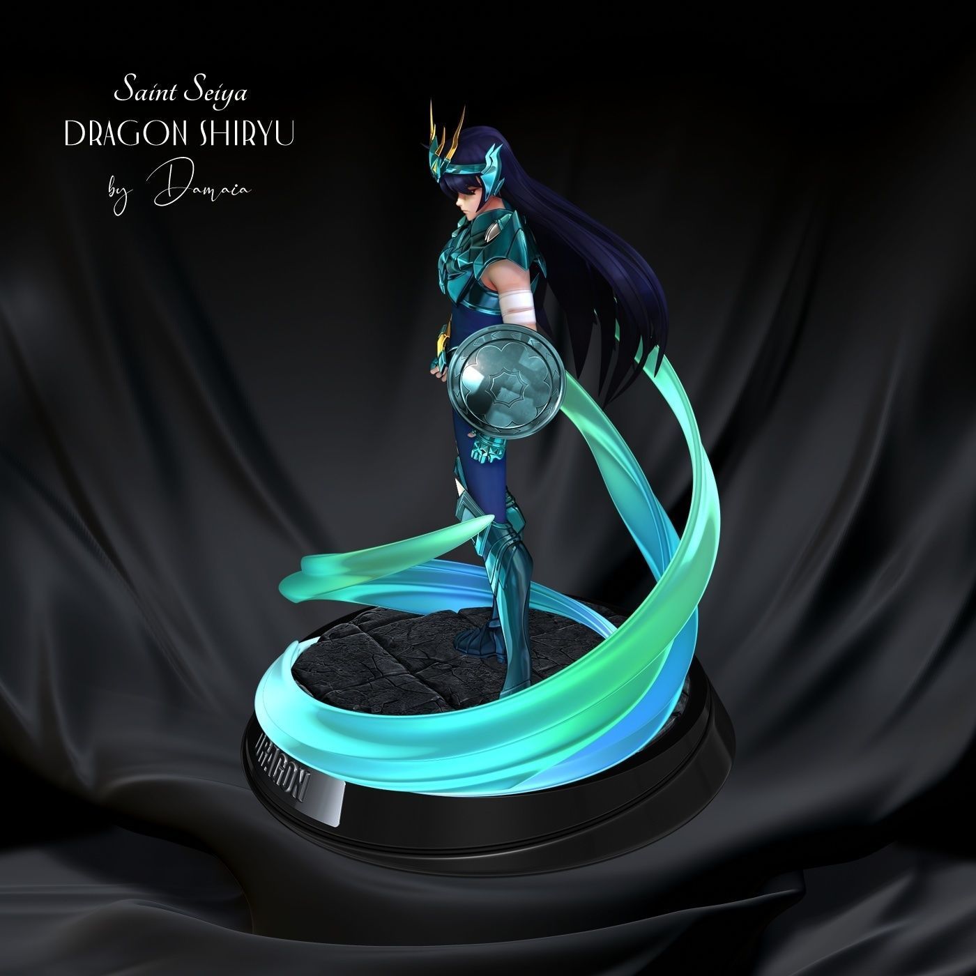 Saint Seiya - Dragon Shiryu 3D model 3D printable | CGTrader