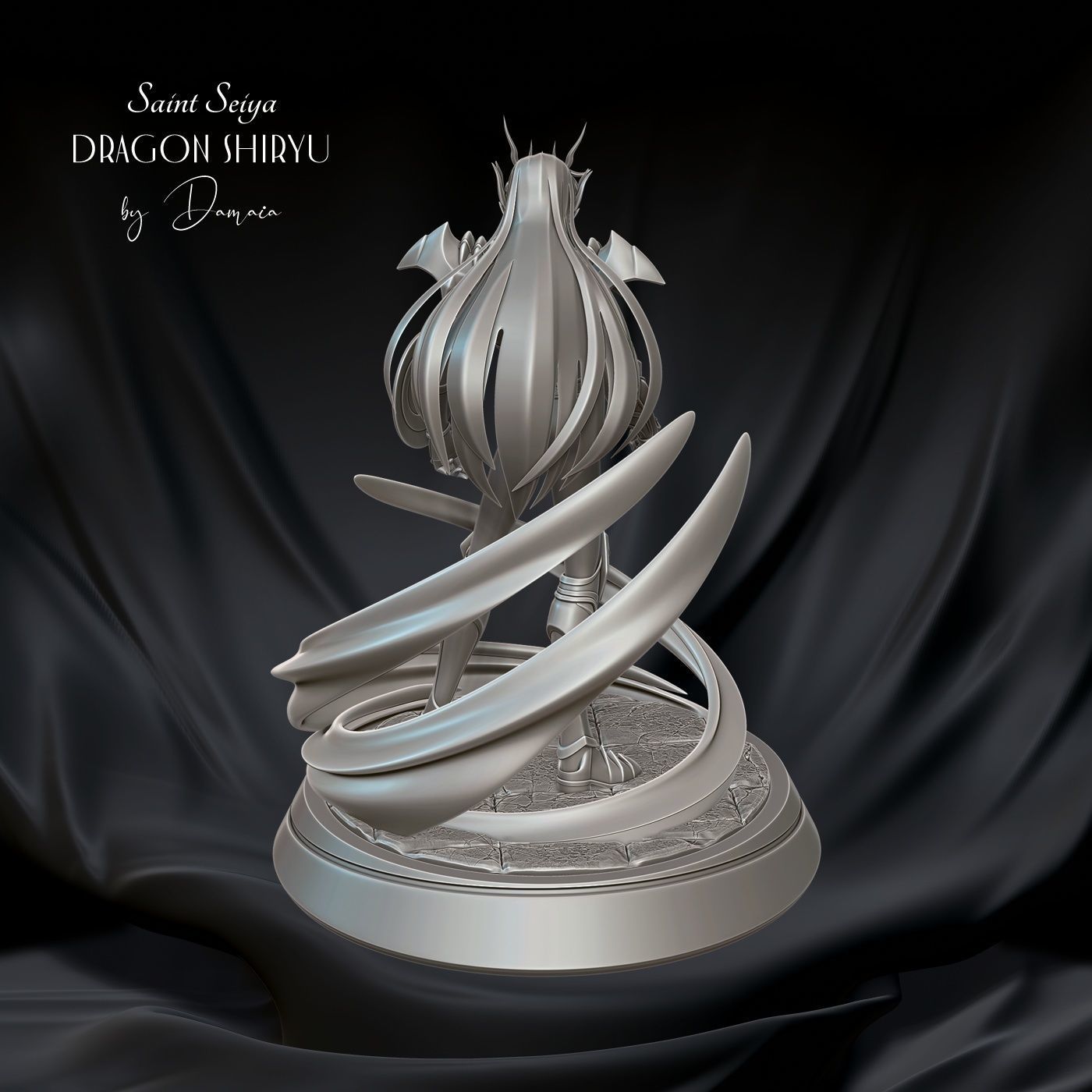 Saint Seiya - Dragon Shiryu 3D model 3D printable | CGTrader