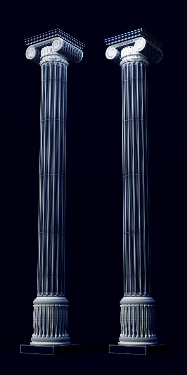 classic column 3D model N0-02 3D model | CGTrader