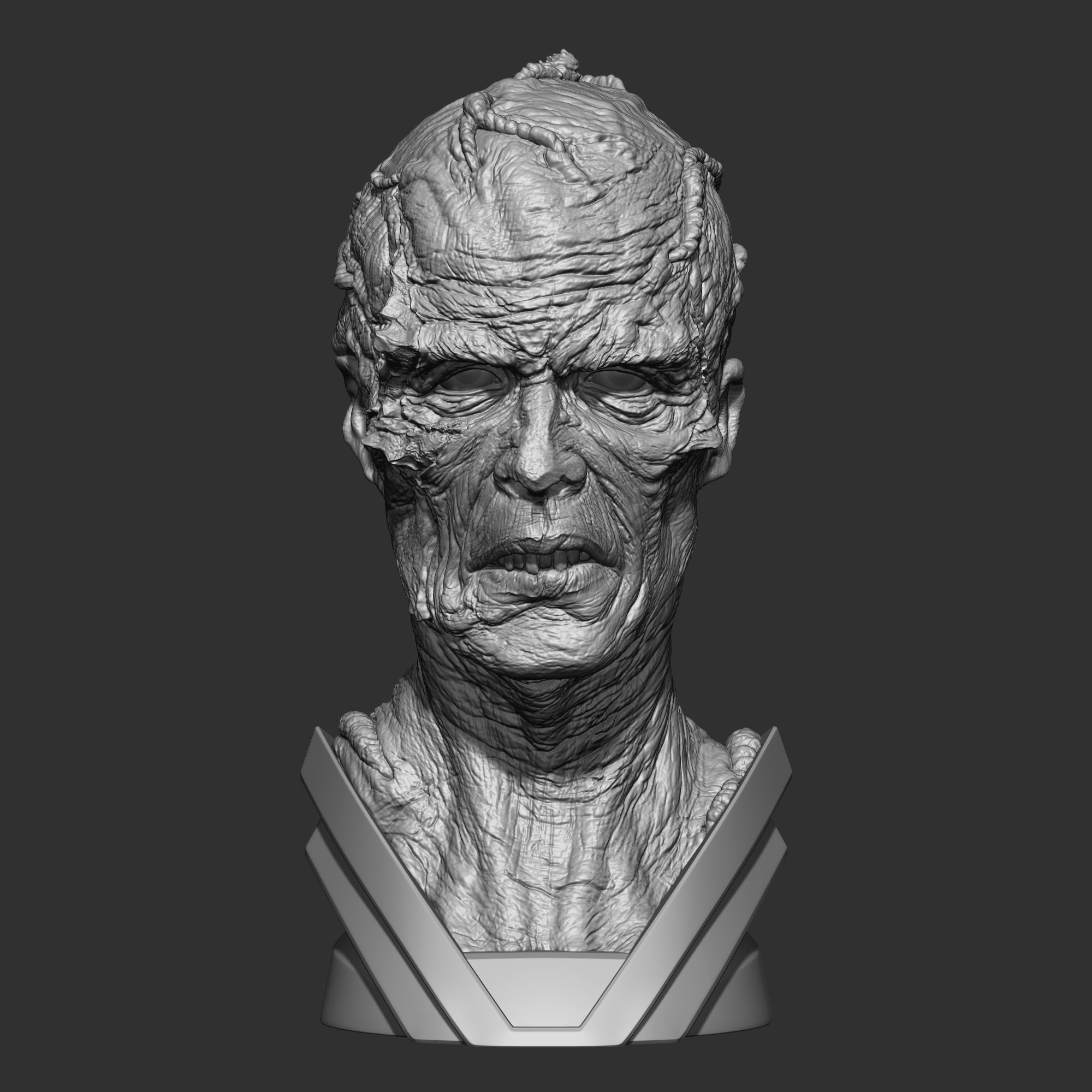 Zombie Bust 3D Print 3D model 3D printable | CGTrader