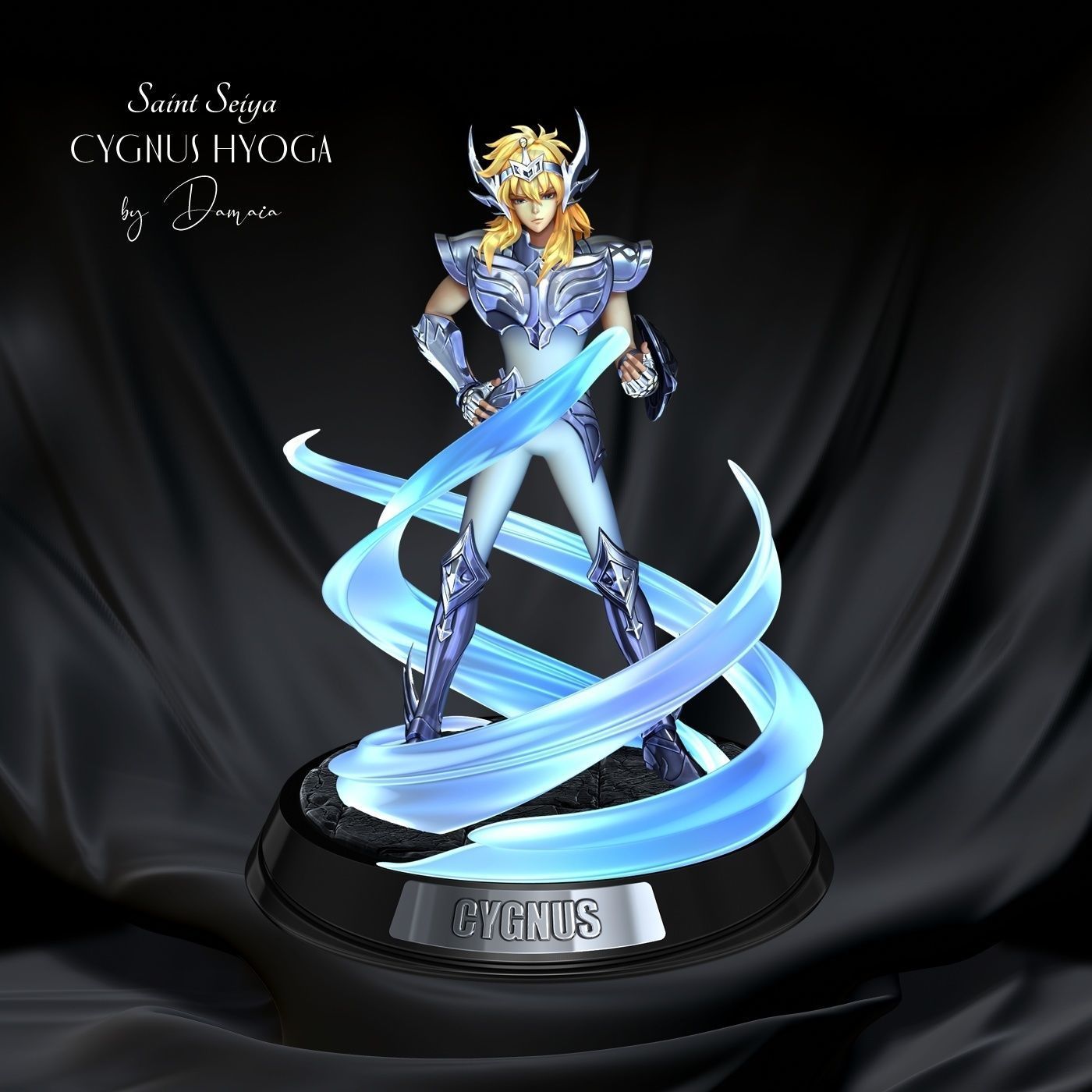 Saint Seiya - Cygnus Hyoga 3D model 3D printable | CGTrader