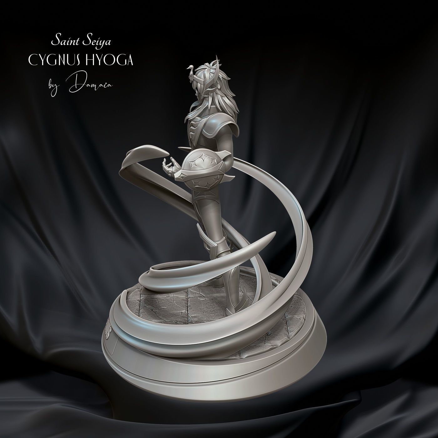 Saint Seiya - Cygnus Hyoga 3D model 3D printable | CGTrader