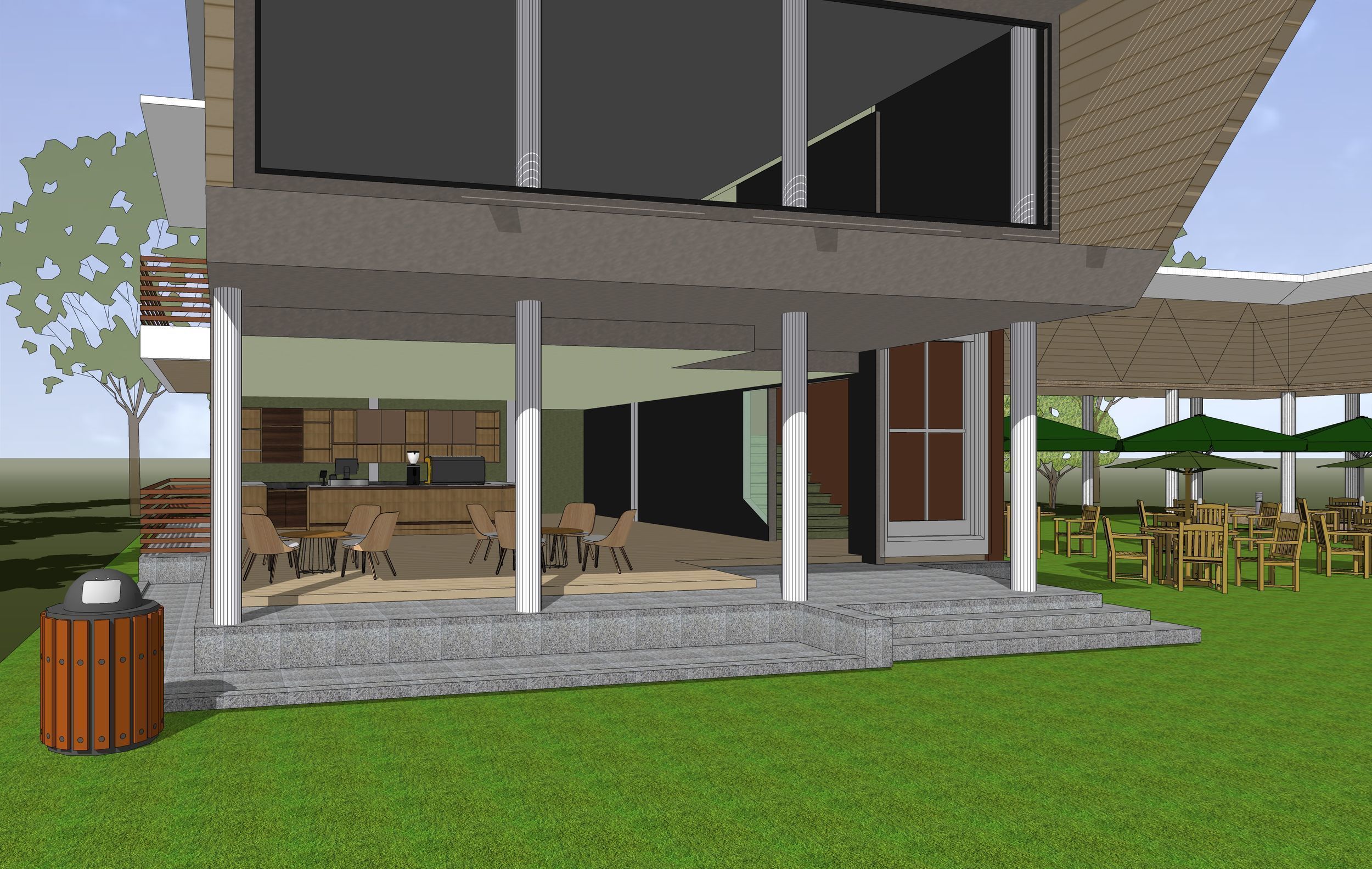 Cafe 2023-0001 3D model | CGTrader