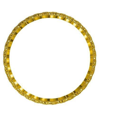 BANGLE gold plated candle holder 3D model | CGTrader