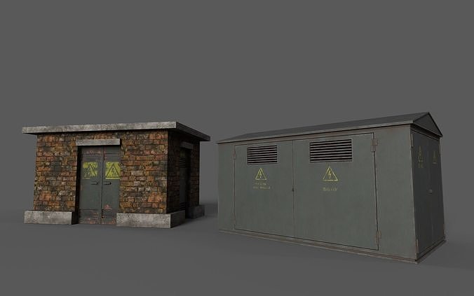 3D model Transformer Station VR / AR / low-poly | CGTrader