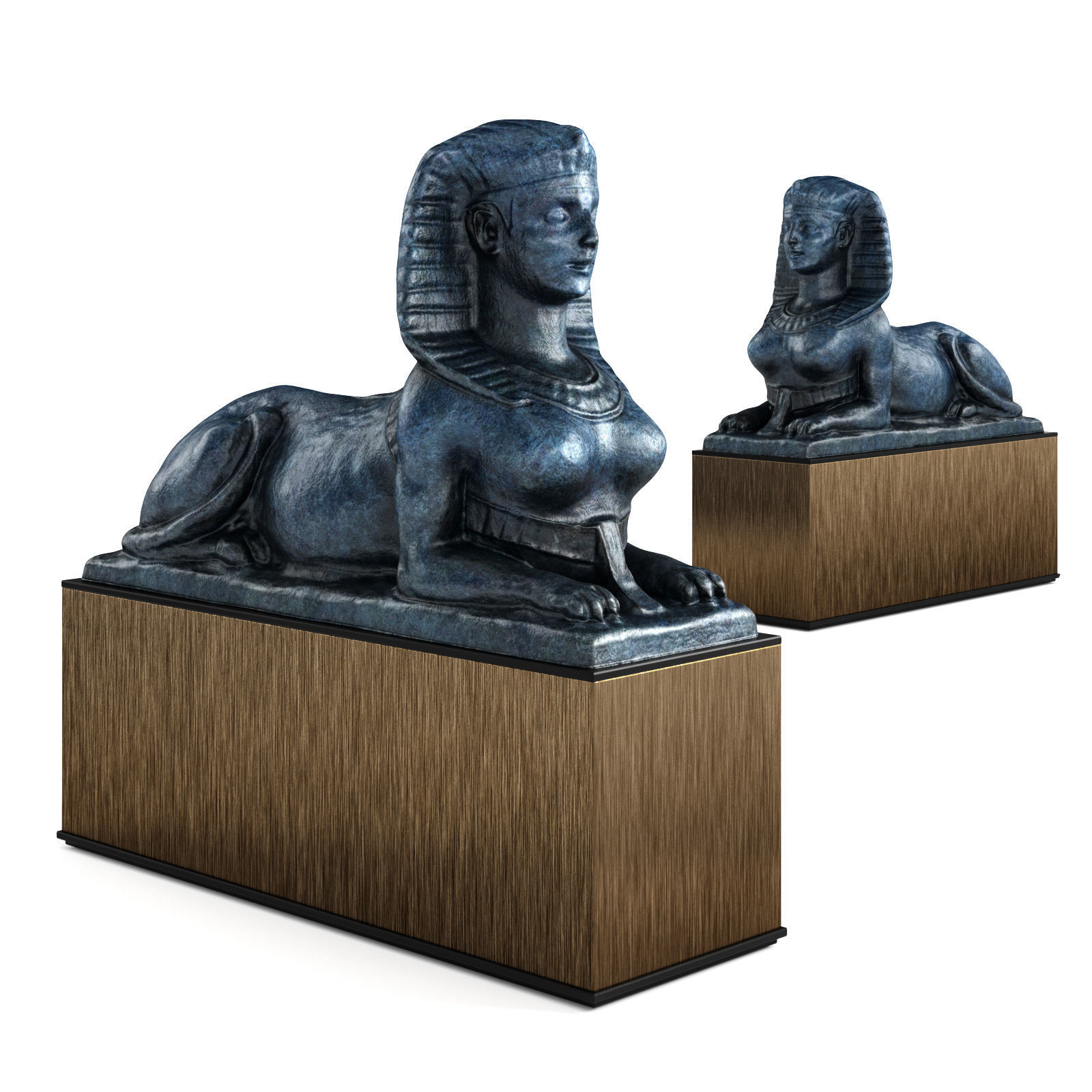 Egyptian sphinx woman sculpture 3D model | CGTrader