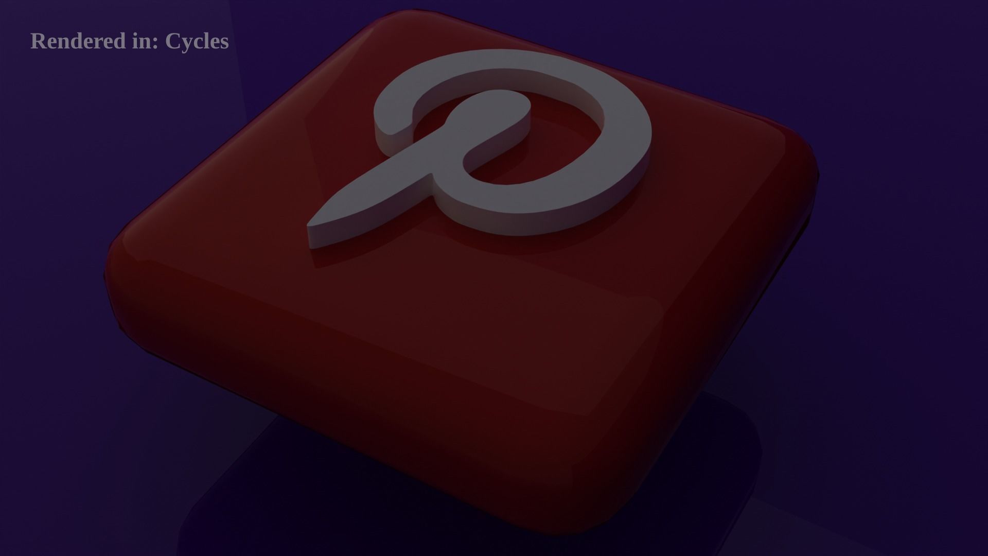 3D model Pinterest Icon Emoji VR / AR / low-poly | CGTrader