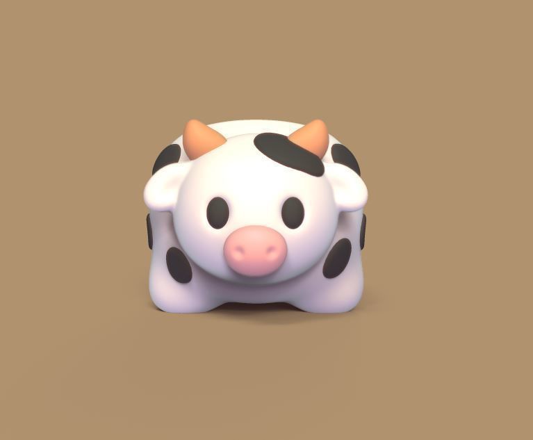 Cow Pot 3D model 3D printable | CGTrader