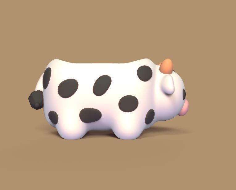 Cow Pot 3D model 3D printable | CGTrader