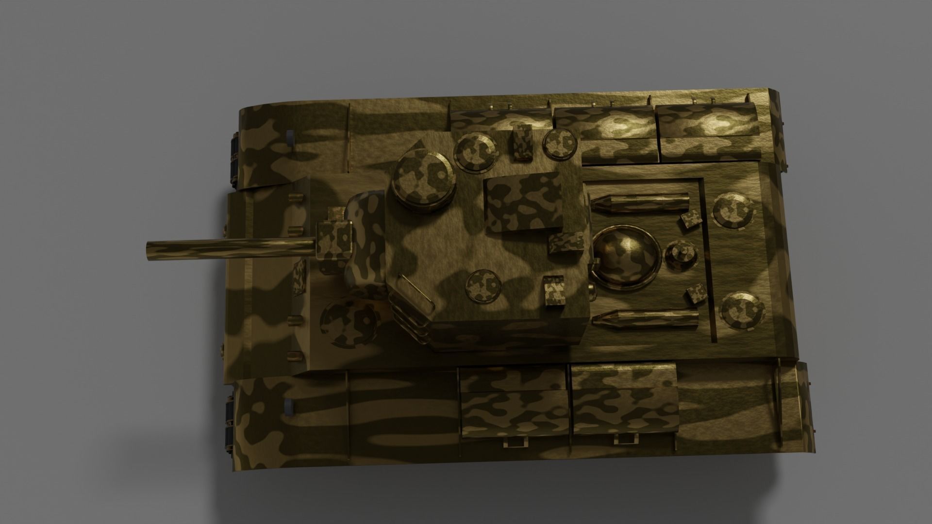 Battle Tank 2 free 3D model animated rigged | CGTrader