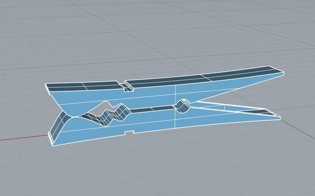 plastic latch shell free 3D model | CGTrader